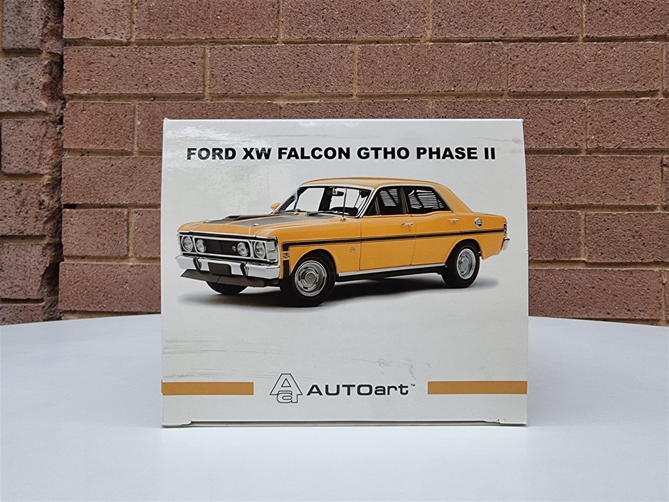 Shell Yellow 1970 XW Falcon GTHO PhaseII Black Trim/Stripes 1/18 Model ...