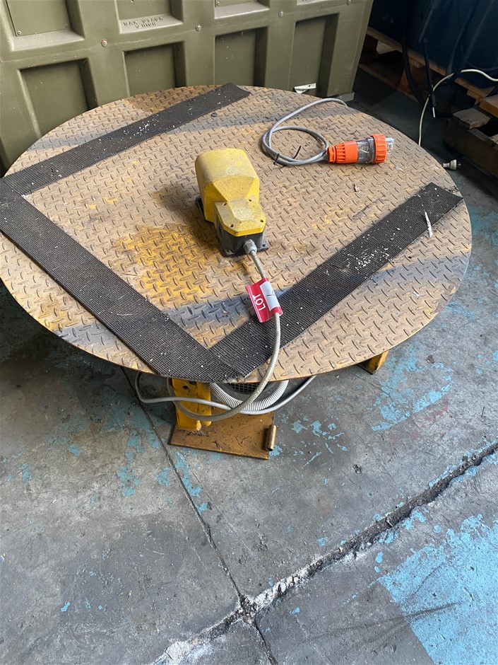 Pallet Rotating Turntable, 415 Volt Electric Drive Auction (0006 ...