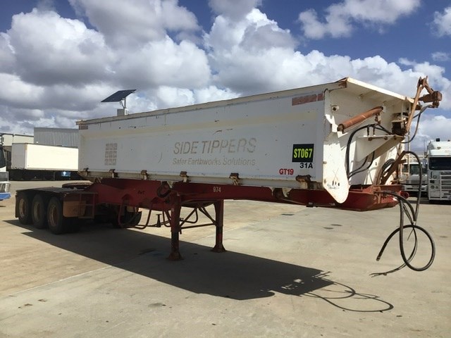 2007 Road West Transport TRI 350 Triaxle Side Tipper "A" Trailer ...