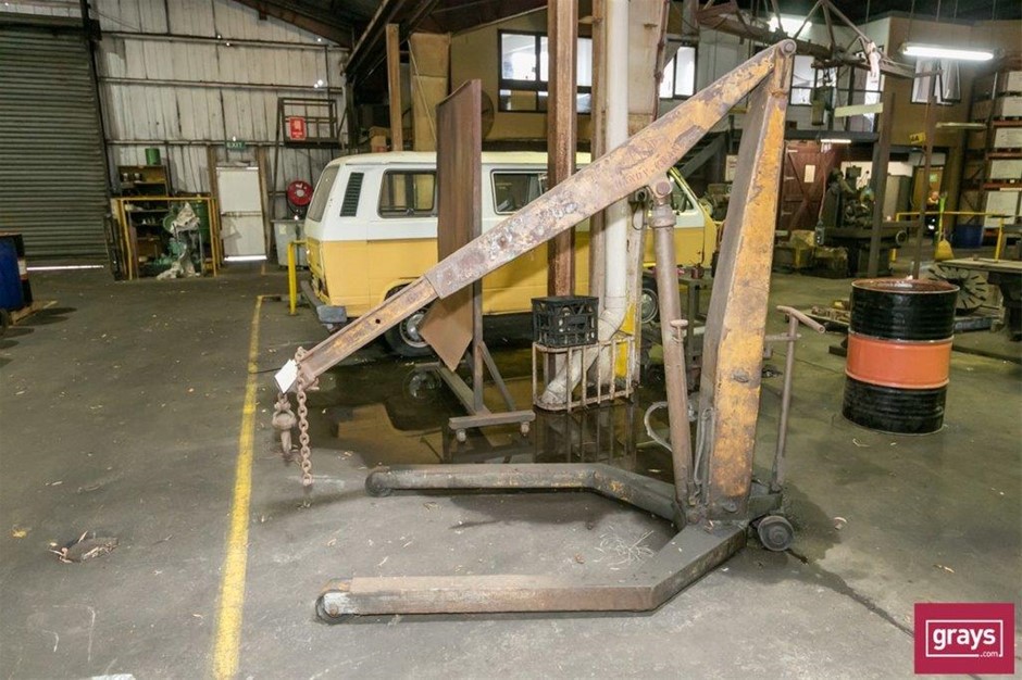 Perrot & Adams Handy Krane Mobile Hydraulic Floor Jib Crane Auction ...