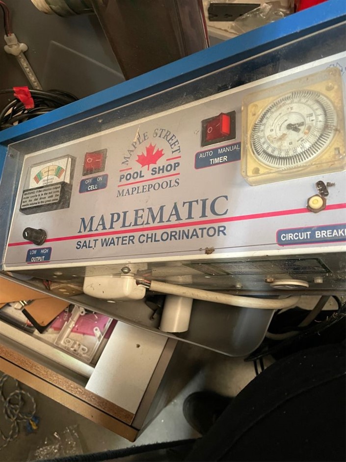 Pool Automatic Clorinator MAPLEMATIC Salt Water Clorinator Auction ...
