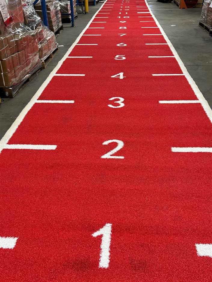 Astro Turf 2m x 20m with Meter Marking - Ferrari Red Auction (0009 ...