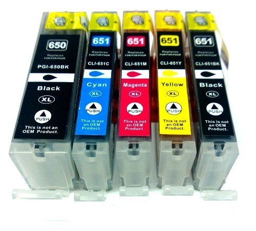Buy PGI-650XL/CLI-651XL Compatible Inkjet Cartridge 5 Set for Canon ...