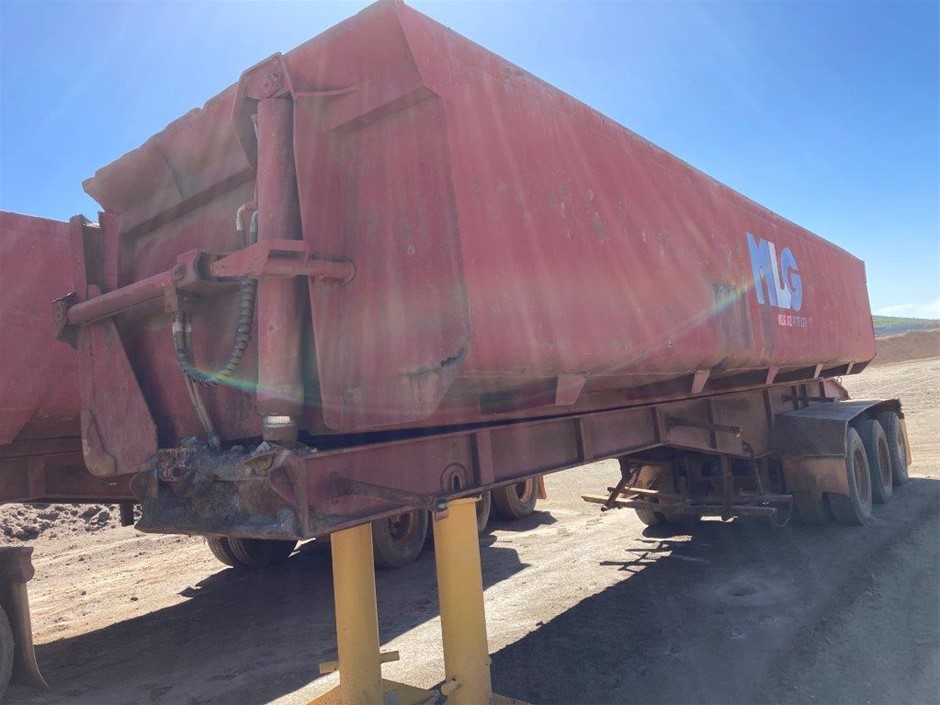 Mick Murray Welding Triaxle Side Tipper Trailer Auction (0021-9036452 ...