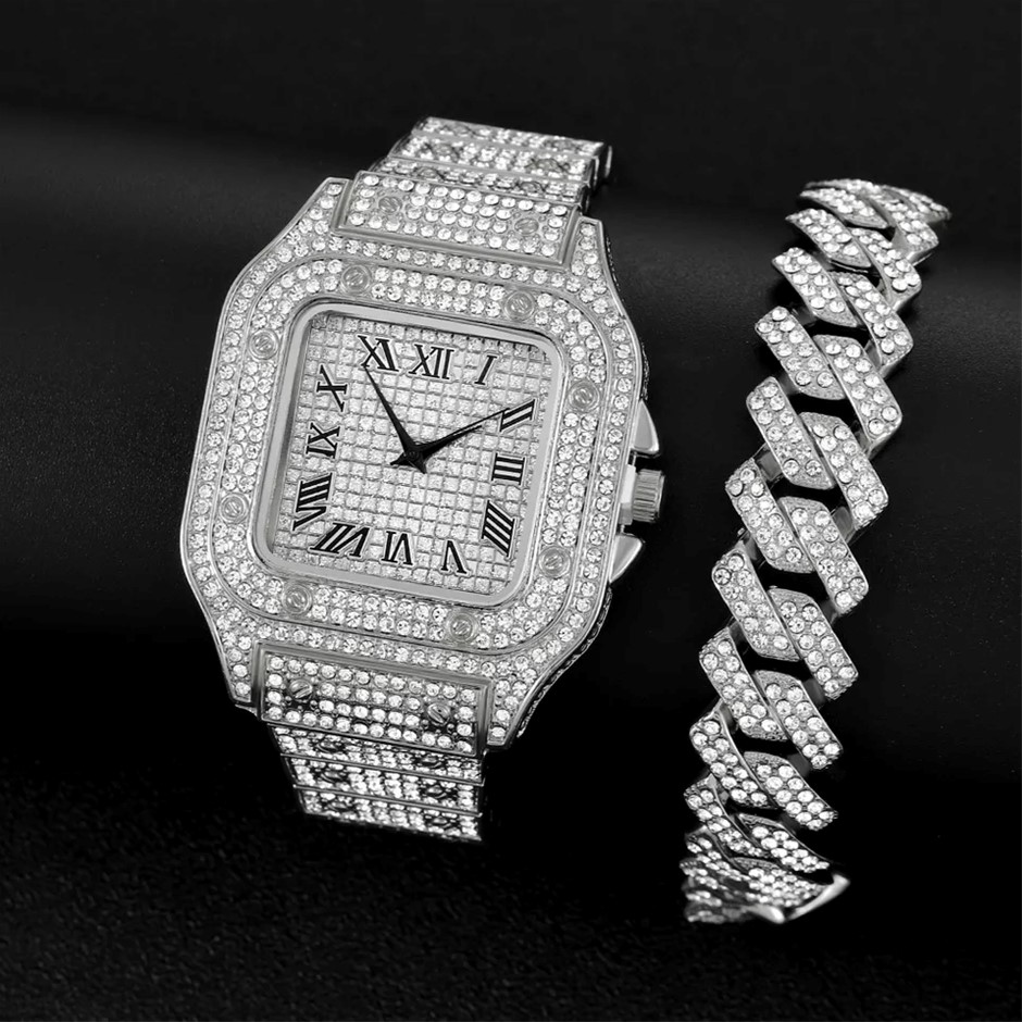 Silver plated watch and bracelet set Auction (0001-2548532) | Grays ...