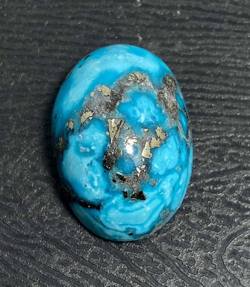 30.61 Carats Pyrite Spider Turquoise Auction (0012-2548545) | Grays ...