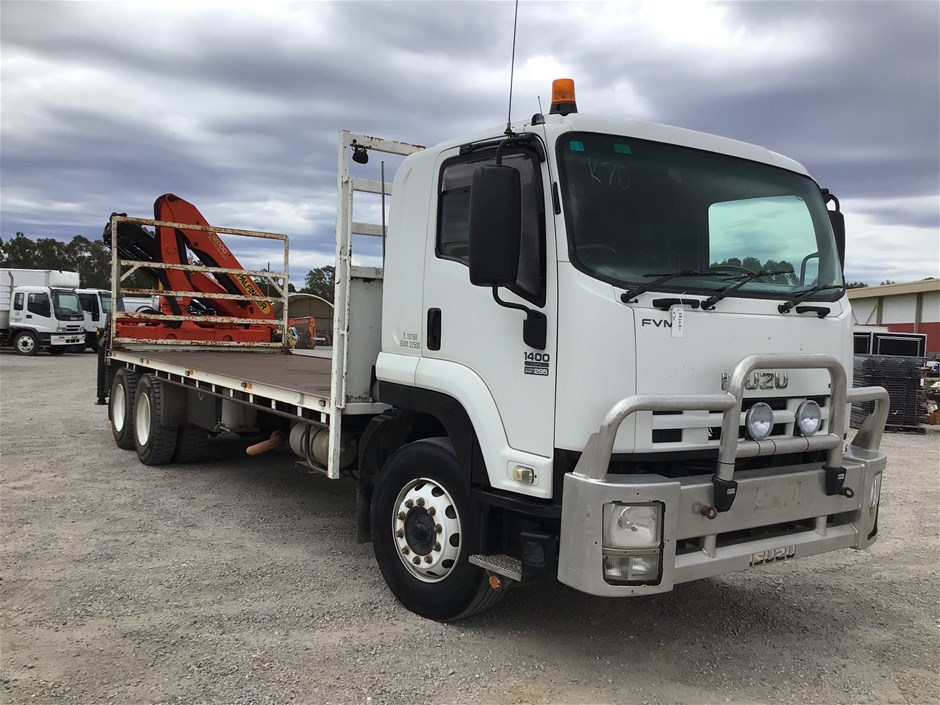 2008 Isuzu FH FVM 1400 6 x 2 Crane Truck Auction (0001-5051335) | Grays ...
