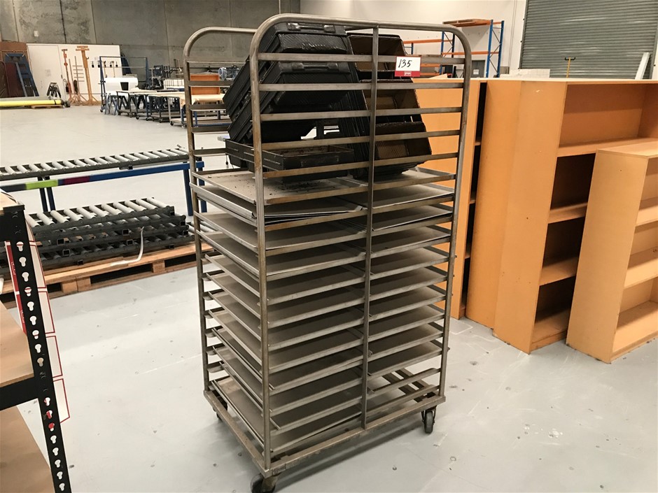 1x Stainless Steel Bakers Trolley Auction (0135-3024202) | Grays Australia