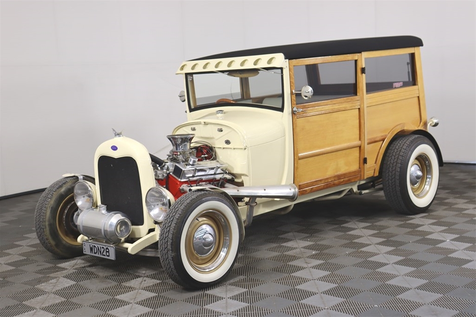 1928 Ford Tudor “Woody” V8 Automatic Hot Rod Wagon Auction (0001 ...