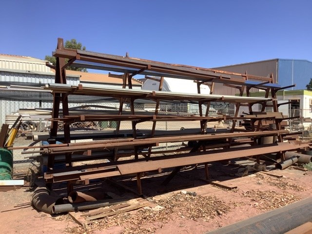 Stillage Of Assorted Pipe, Flat Bar, Eye Beam, Tubing Auction (0028 ...