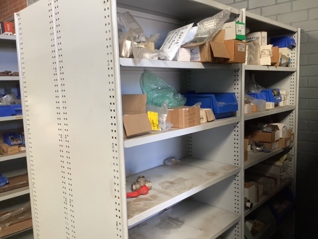 Double Bay Of Back To Back Metal Shelving And Contents Auction (0232 ...