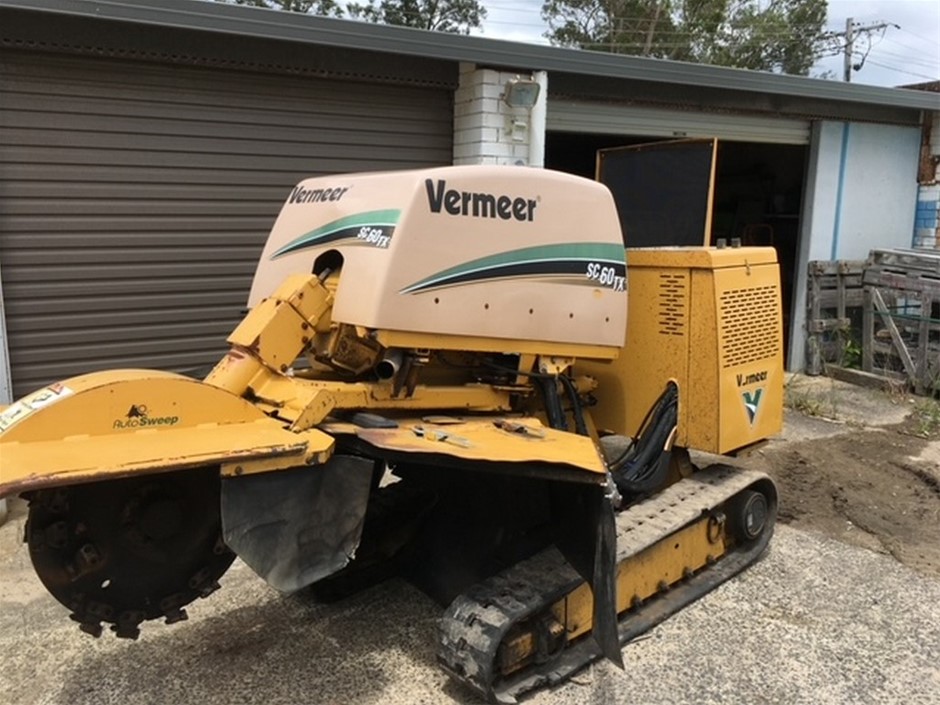 Vermeer SC60TX Stump Grinder with Trailer Auction (0111-5051848 ...