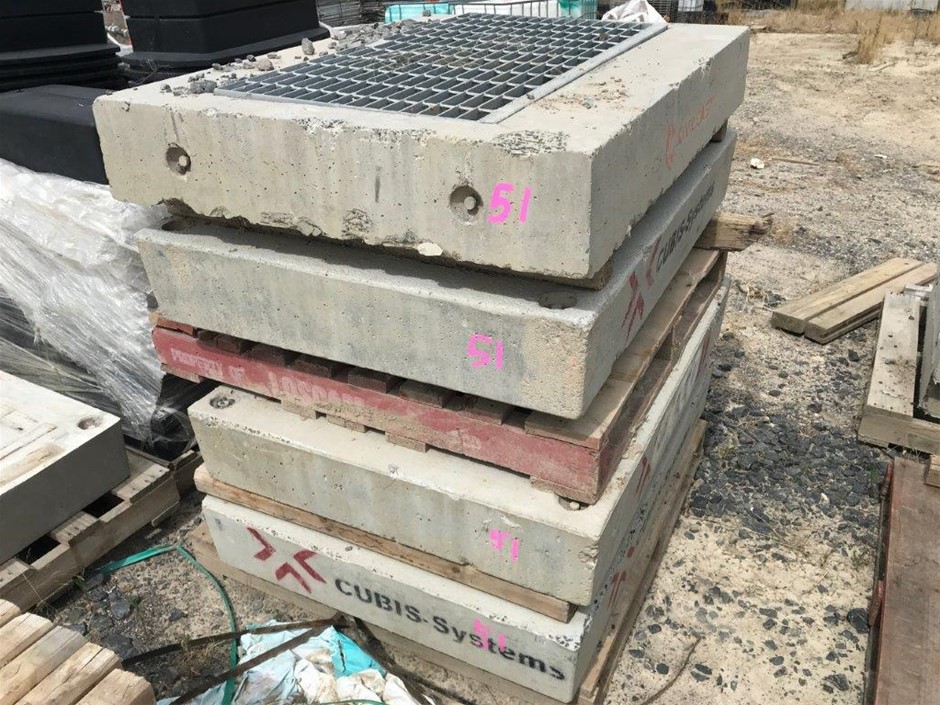 4 x Assorted Concrete Pit Covers Auction (0051-3024355) | Grays Australia