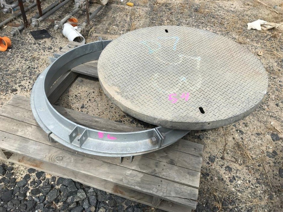 1 x Galvanised Steel Pit Cover Auction (0054-3024355) | Grays Australia