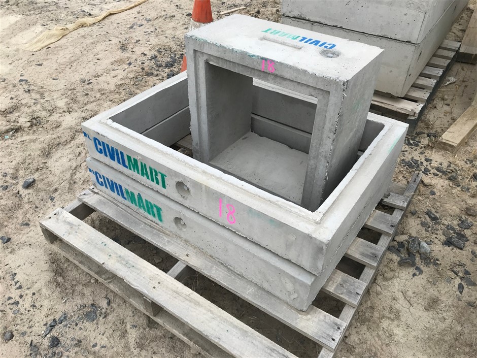 3x Assorted Concrete Pit Surrounds Auction (0018-3024355) | Grays Australia