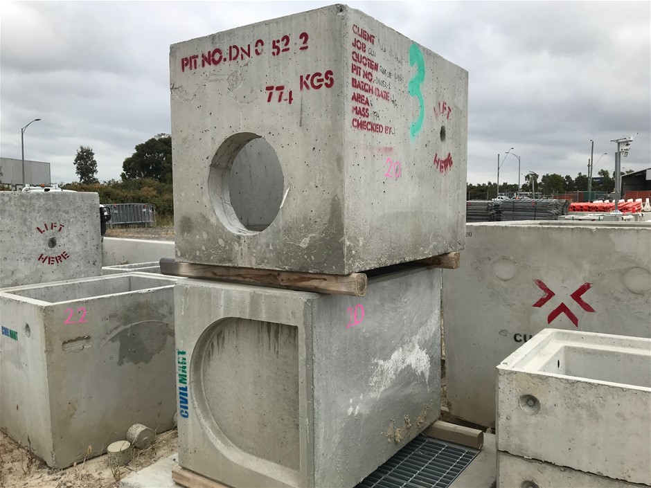 2x Auspits Concrete Pits Auction (0020-3024355) | Grays Australia