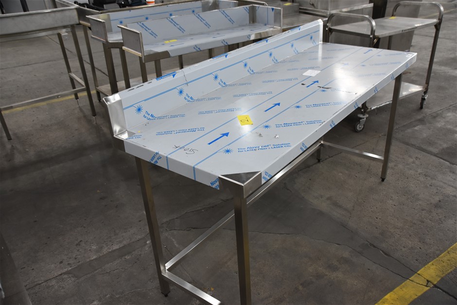 Stainless Steel Preparation Bench with Splashback Auction (0023-5051773 ...
