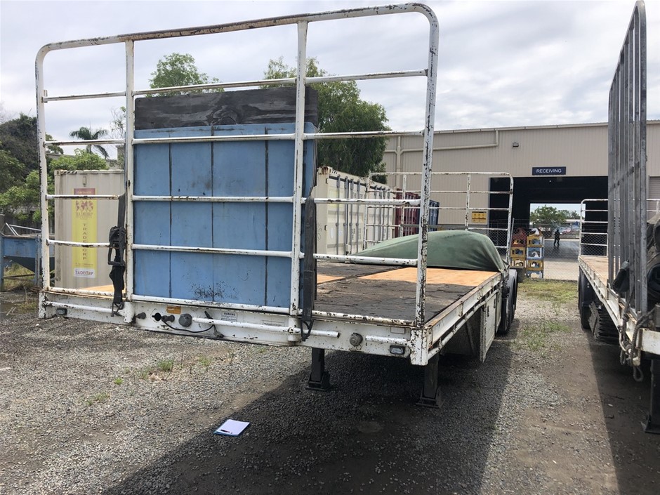 2007 Maxitrans 6.6m Flat Top Bogie Axle 'A' Trailer Auction (0025 ...