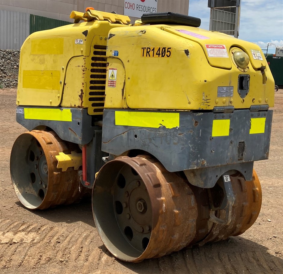 2012 Wacker RT82-SC Roller - Trench - Pad Foot - 1.4t (Roma) Auction ...