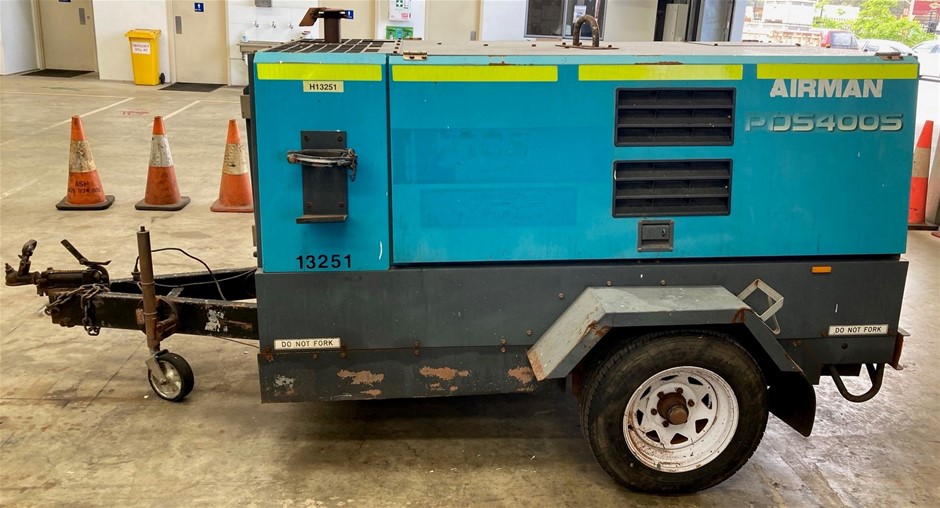 2012 Airman PDS400SC Compressor - 400cfm - Diesel (Kwinana) Auction ...
