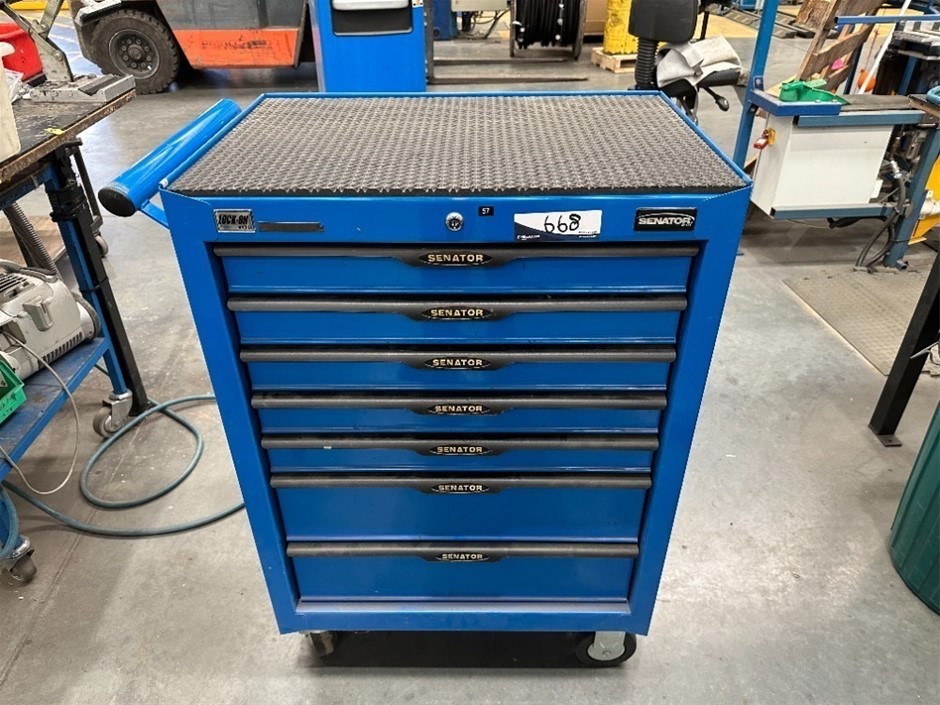 Mobile Tool chest - Blue Senator with contents Auction (0668-3024591 ...