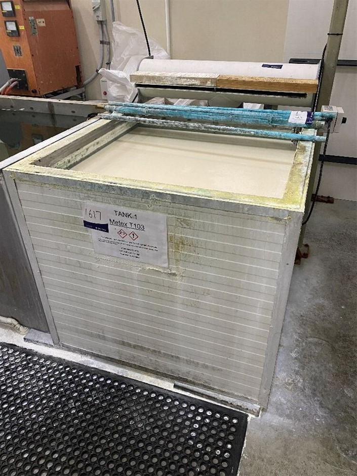 Stainless Steel Plating Tank with Hotco Immersion Heater Auction (1617 ...