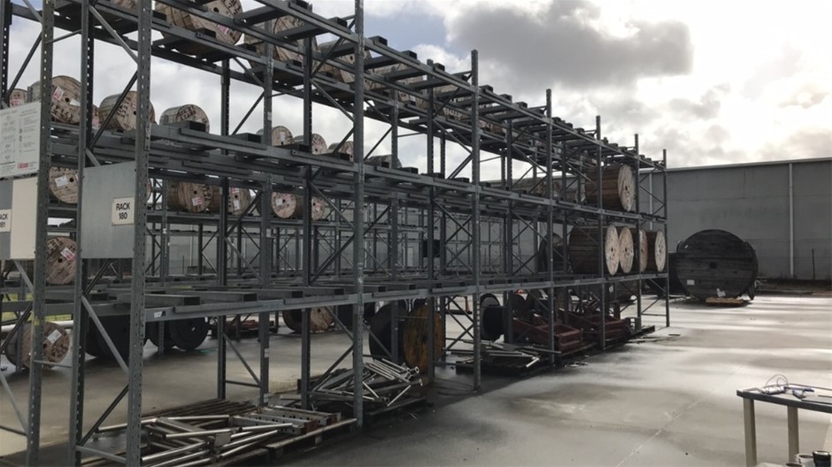 12 Bays of Dexion Galvanised Pallet Racking, 14 Uprights, 72 Cross ...