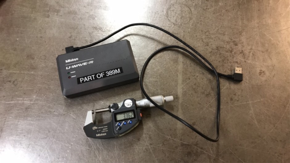 Mitutoyo digital micrometer U-wave-R with transmitter Auction (2109 ...