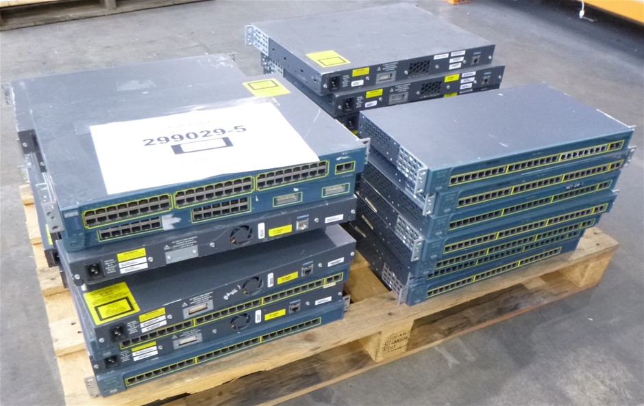 Bulk Pallet Of Assorted Cisco Network Switches Auction (0014-2550171 ...