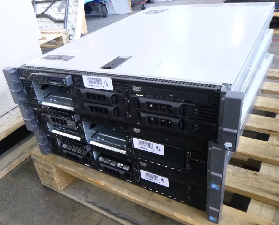 Qty 3 x Dell PowerEdge R710 2U Rackmount Servers Auction (0016-2550171 ...