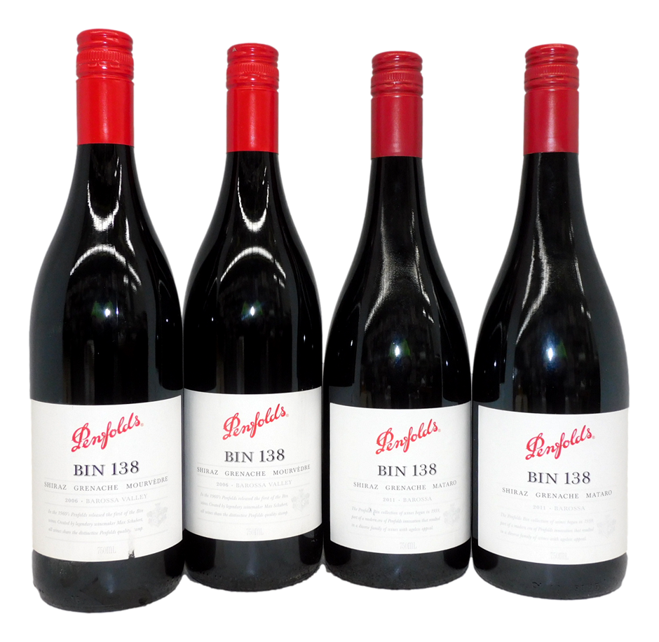 Pack of Assorted Penfolds Bin 138 GSM (4x 750mL) Auction (0037-10719441 ...