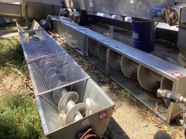 Stainless Steel Auger Troughs, Qty x 2 Auction (0130-8016768) | Grays ...