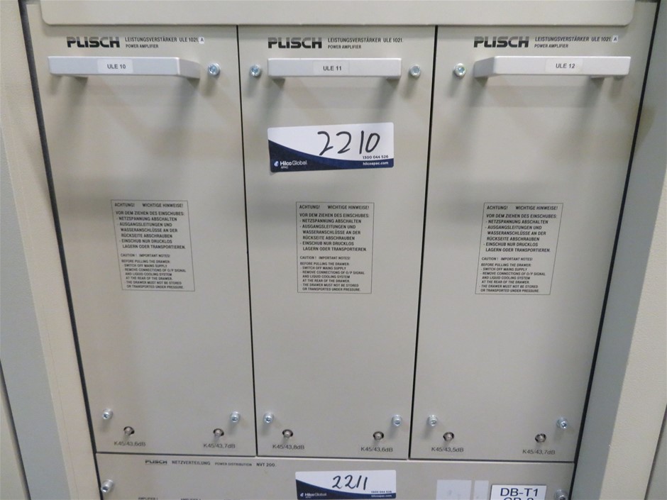 3 of Plisch power Amplifiers, model ULE 1021 Auction (2210-3024419 ...