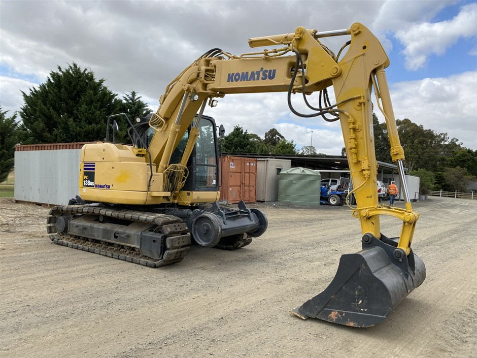 Komatsu PC138US-2E1 Rail Equipped Hydraulic Excavator Auction (0032 ...