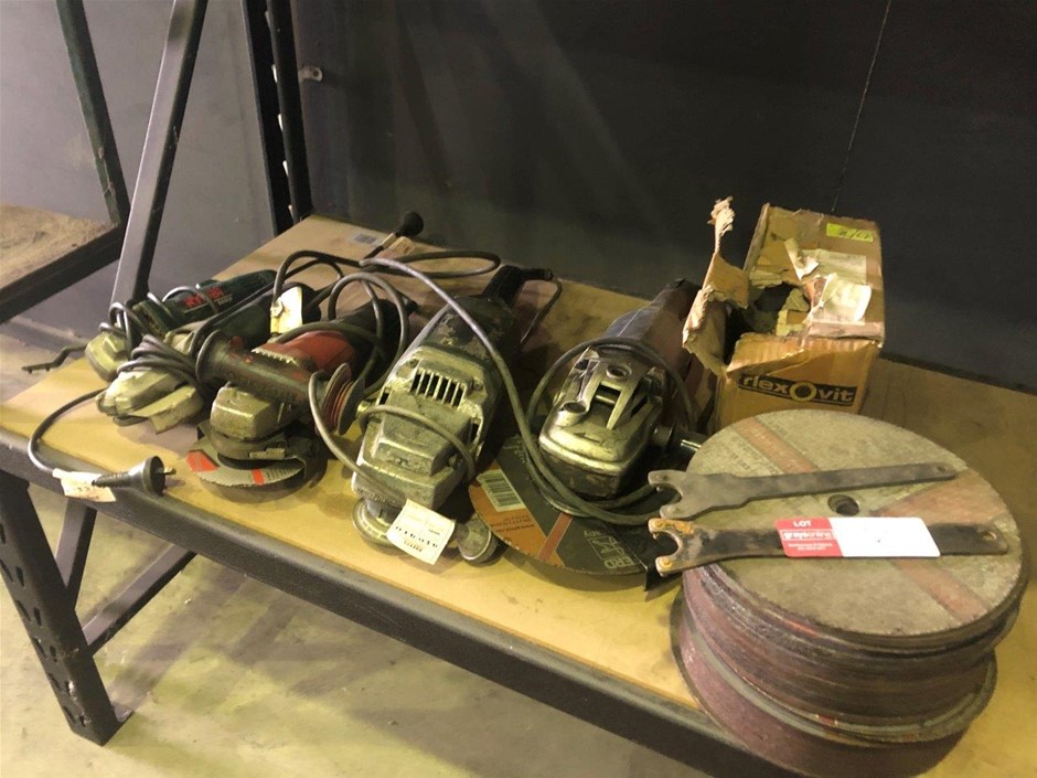 Qty of Grinders with Discs Auction (0125-7041971) | Grays Australia