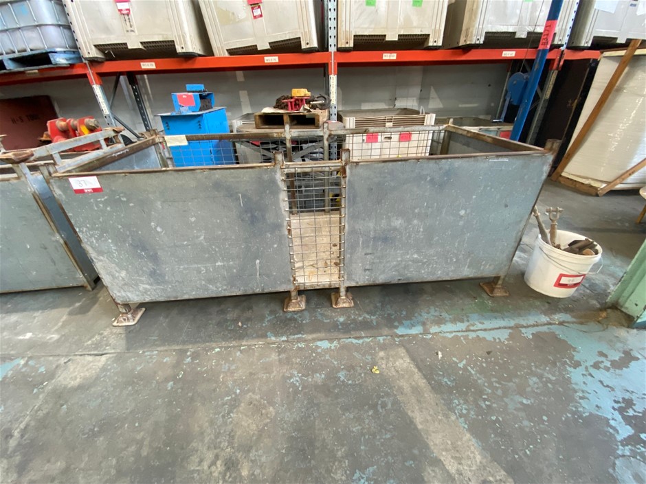 Large Steel Crate approx 2.5M x 1M Auction (0037-3024558) | Grays Australia
