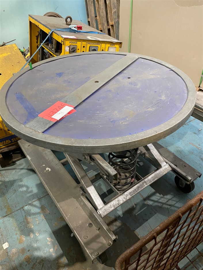 Palift Pallet Turntable, Spring Lift Leveller on casters Auction (0091 ...