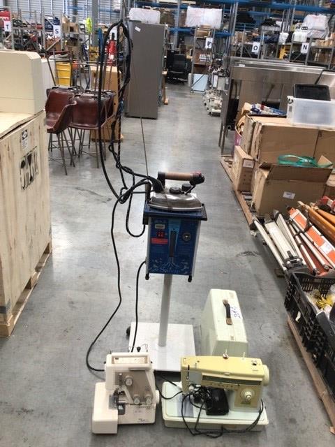 Commercial Steam Iron, Sewing Machine and Overlocker Auction (0073 ...