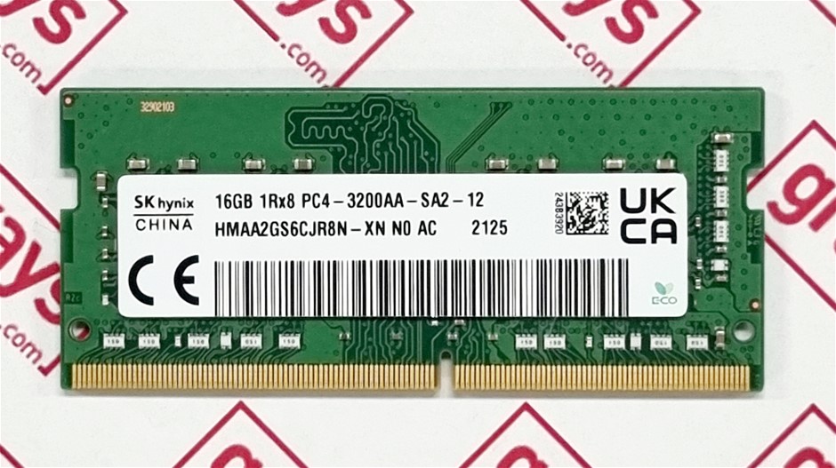 SK-Hynix 16GB PC4-3200AA Sodimm DDR4 260pin Laptop Memory Auction (0077 ...