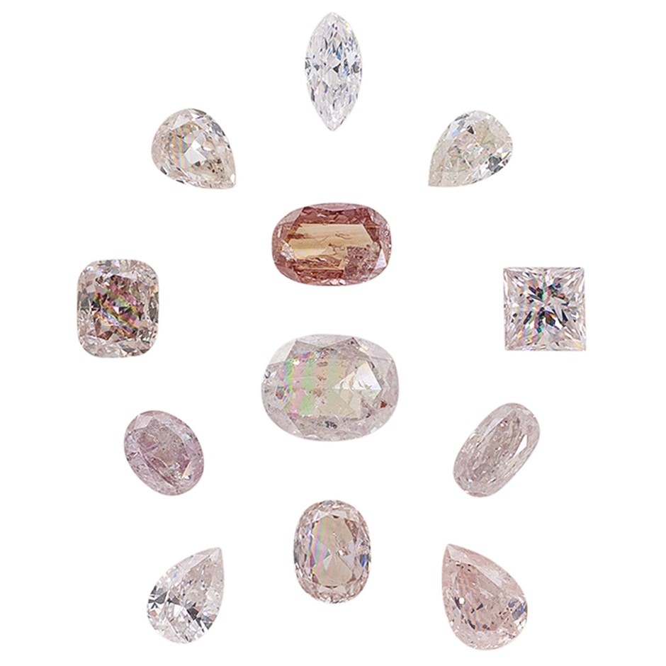 1.03ct 12-Piece Loose Pink Diamond Collection - Do Not Miss!