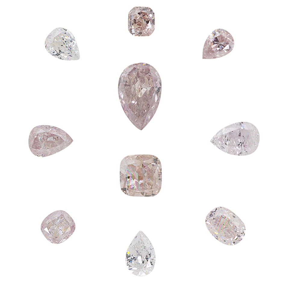 1.03ct 10-Piece Loose Pink Diamond Collection Auction (0001-2551115 ...