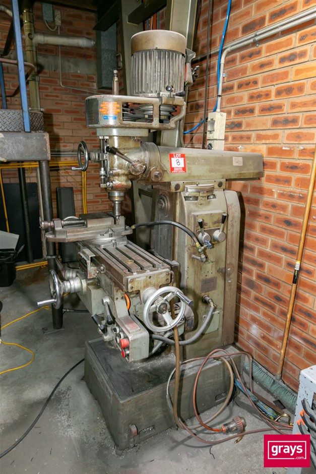 Supermill KF-GI Vertical Horizontal Turret Milling Machine Auction ...