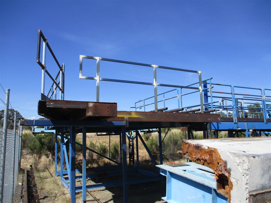 Fabricated Steel Platform with Hand Rails Auction (0307-3024787 ...