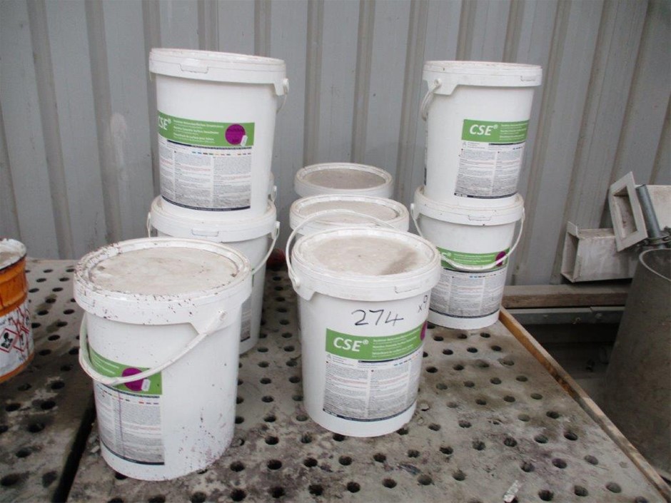 9 x 20L Tubs of Reactive Concrete Surface Deactivator Auction (0274 ...