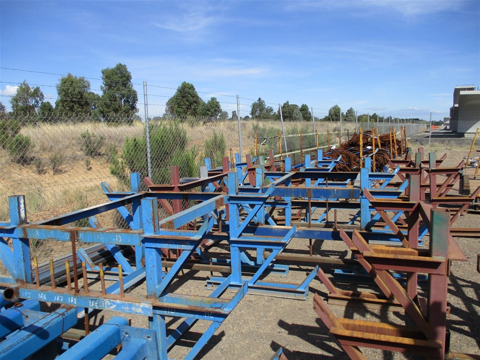 Assorted Fabricated Steel Work Stands and Assorted Racks Auction (0317 ...
