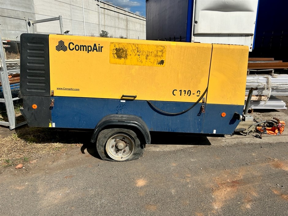 CompAir C110-9-A/C Trailer Mounted Compressor Auction (0001-3024996) | Grays Australia