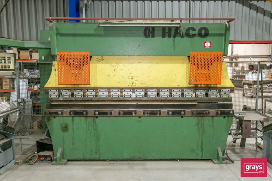 1989 HACO PPES 30 110 Hydrualic Brake Press Auction (0005-5052010 ...
