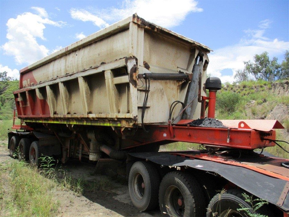 Powertrans Triaxle Side Tipper Power Trans Trailer 3.0m Auction (0007 ...