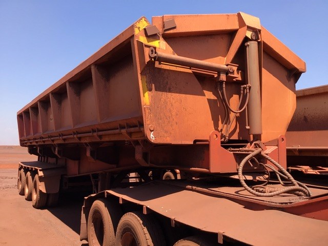2005 Powertrans 3mtr Off Road Triaxle Side Tipper Trailer Auction (0010 ...