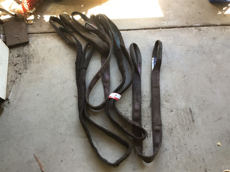 4x Assorted Fabric Lifting Slings Auction (0024-3024886) | Grays Australia